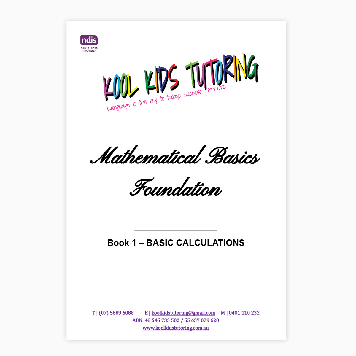 Basic Calculations Workbook For Primary Maths | Empowered Therapy ...