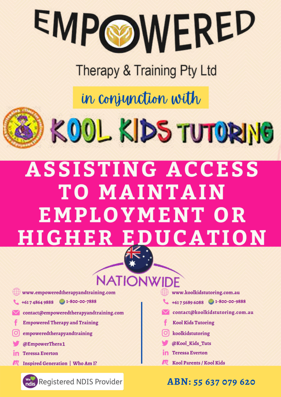 Early School Leaver Programs | Empowered Therapy & Training